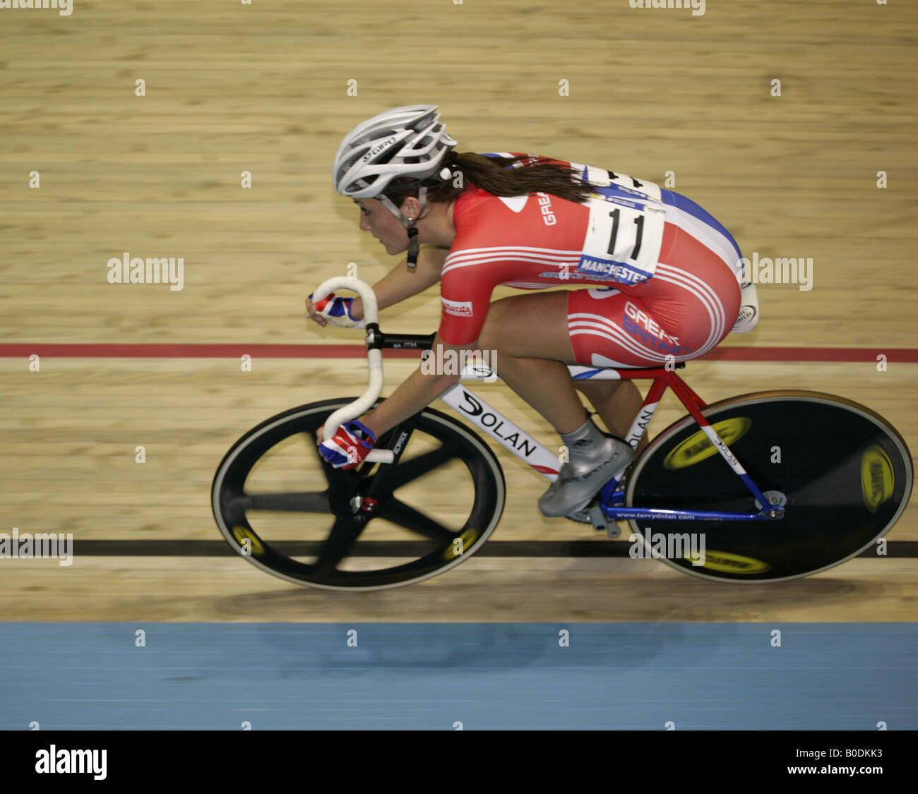 Elizabeth Armitstead Great Britain competing in Points Race Manchester ...