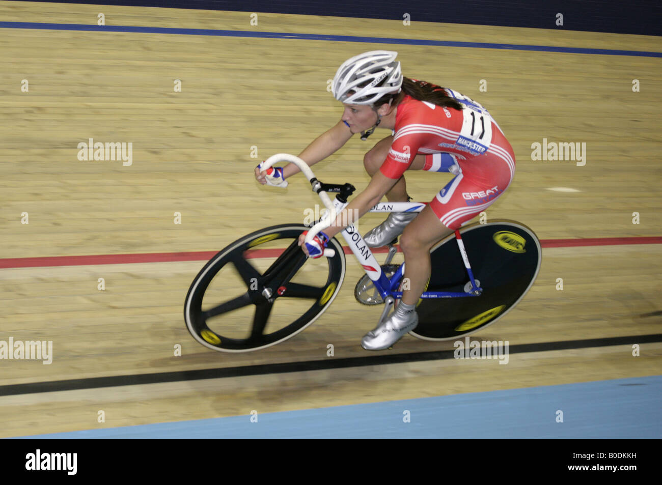 Elizabeth Armitstead Great Britain competing in Points Race Manchester ...