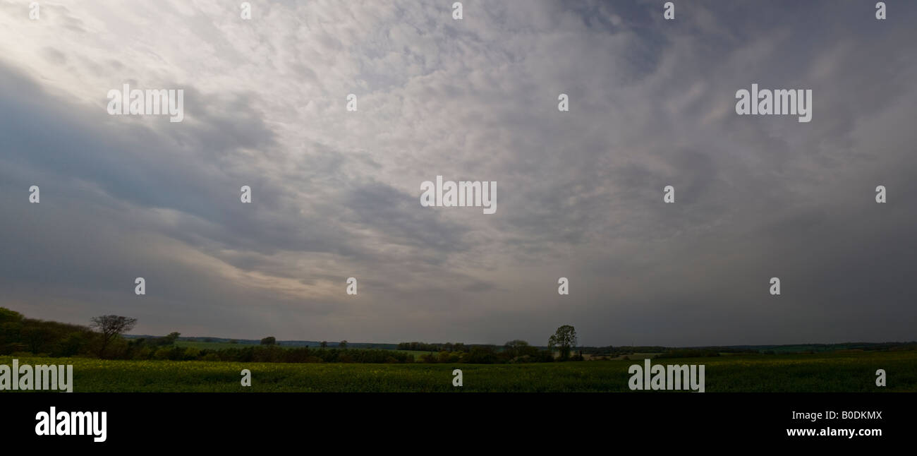 colour image off looking across open land off a country landscape with ...