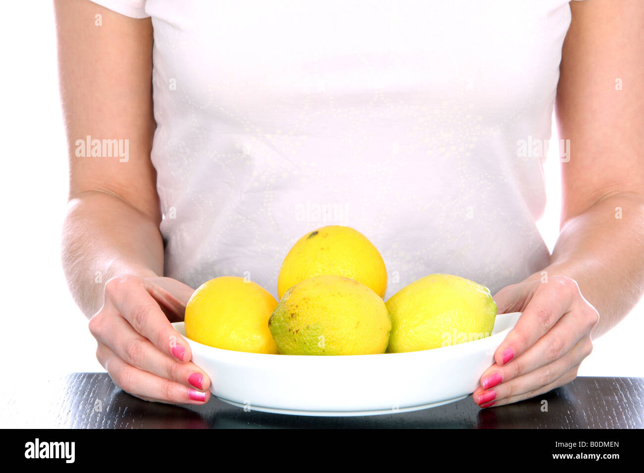 Unwaxed lemons fruit citrus bowl hi-res stock photography and images ...