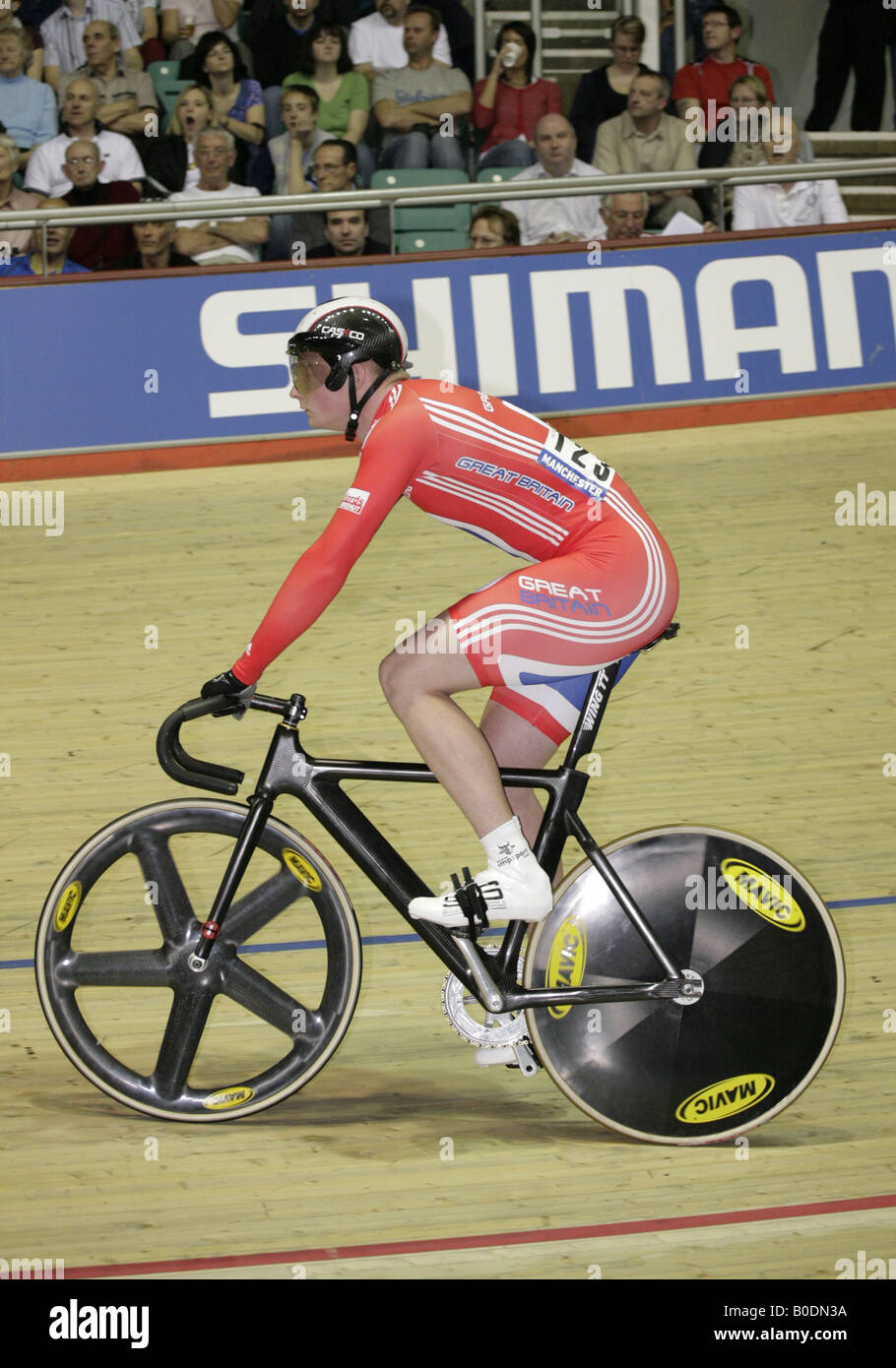 Matthew Crampton British sprinter at Manchester UK Velodrome UCI Track ...