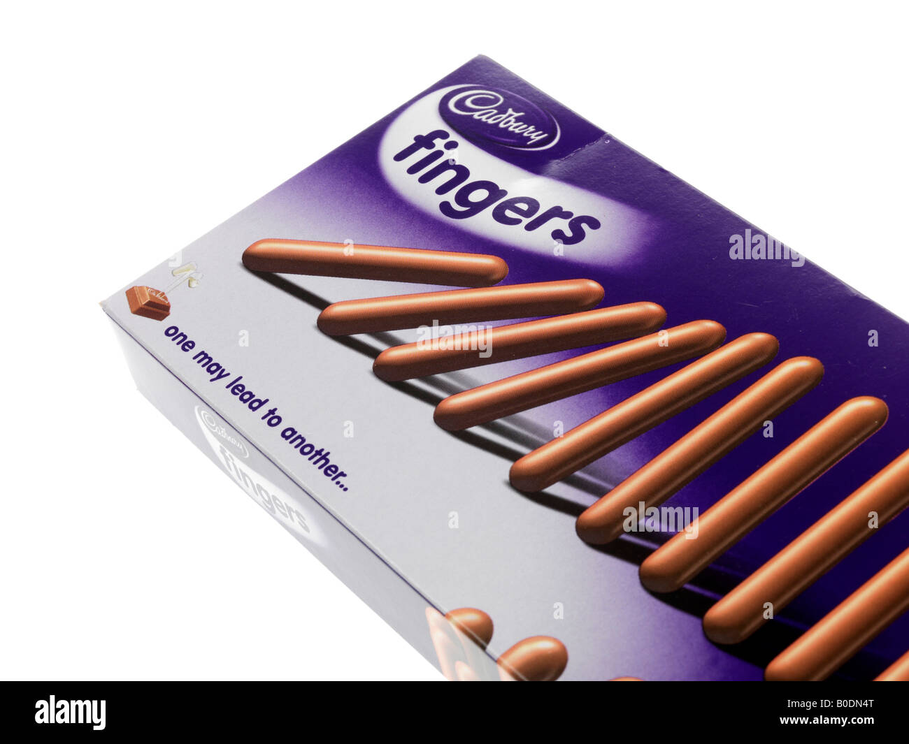Box of Chocolate Fingers Stock Photo - Alamy