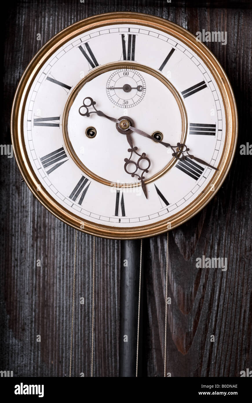 Old clock with roman numerals Stock Photo - Alamy