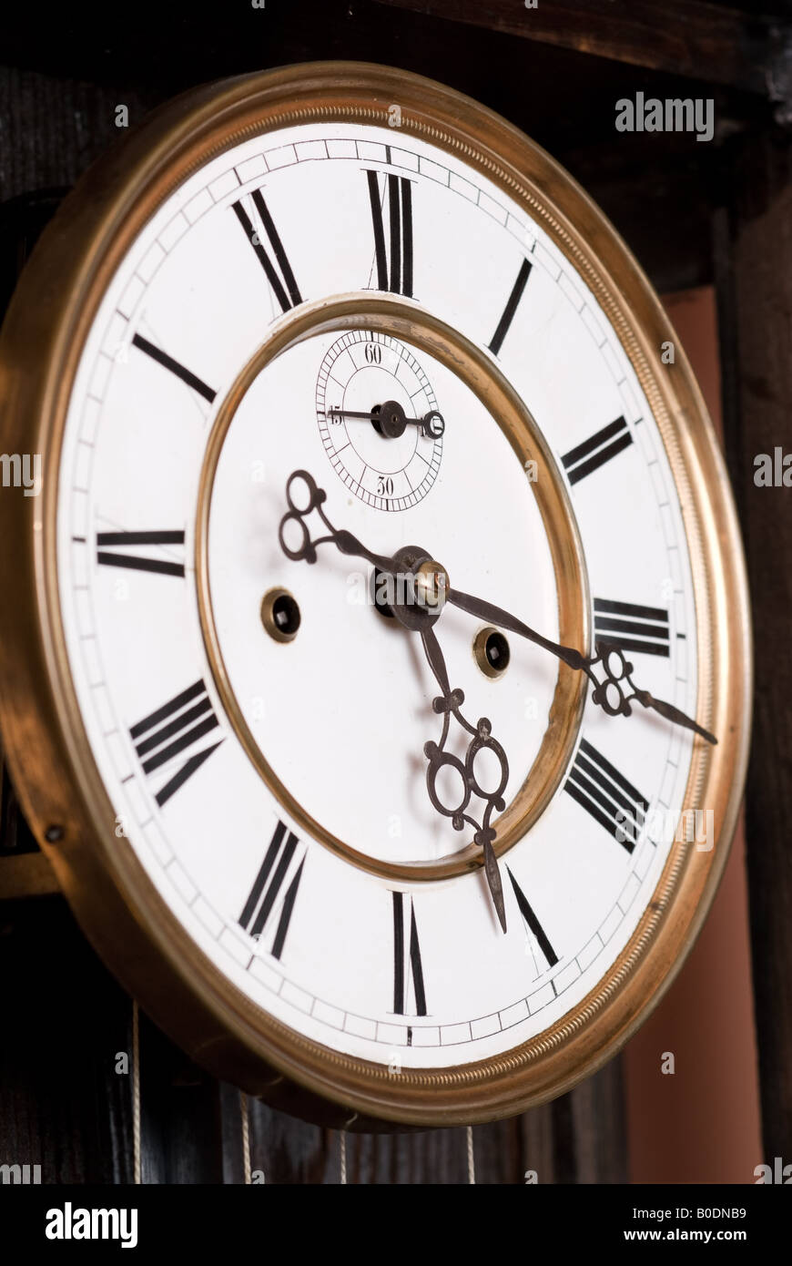 Old clock face with roman numerals Stock Photo - Alamy