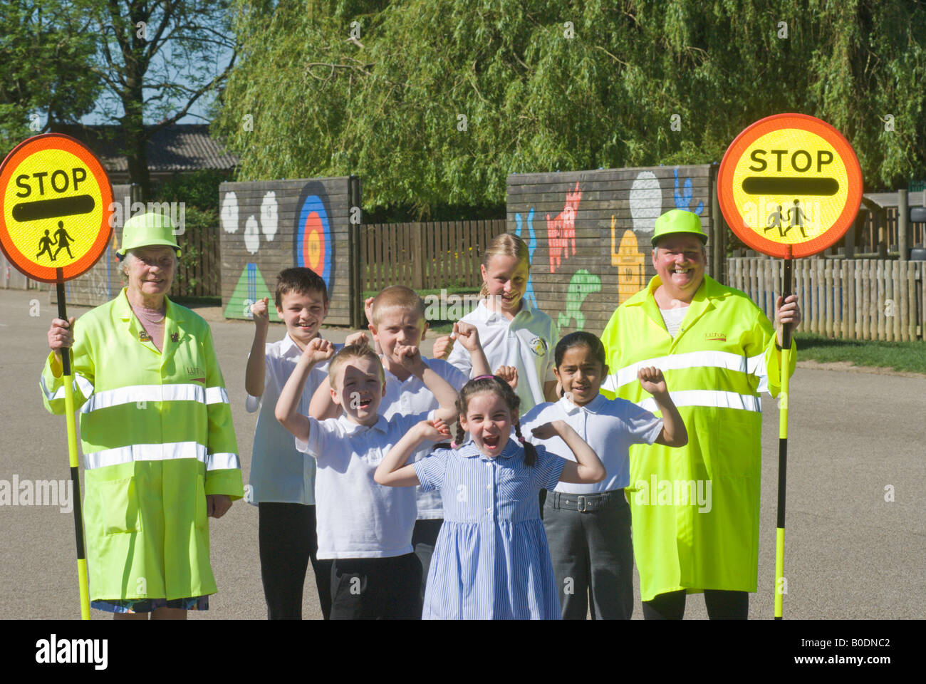 Lollipop lady school uniform hi-res stock photography and images - Alamy