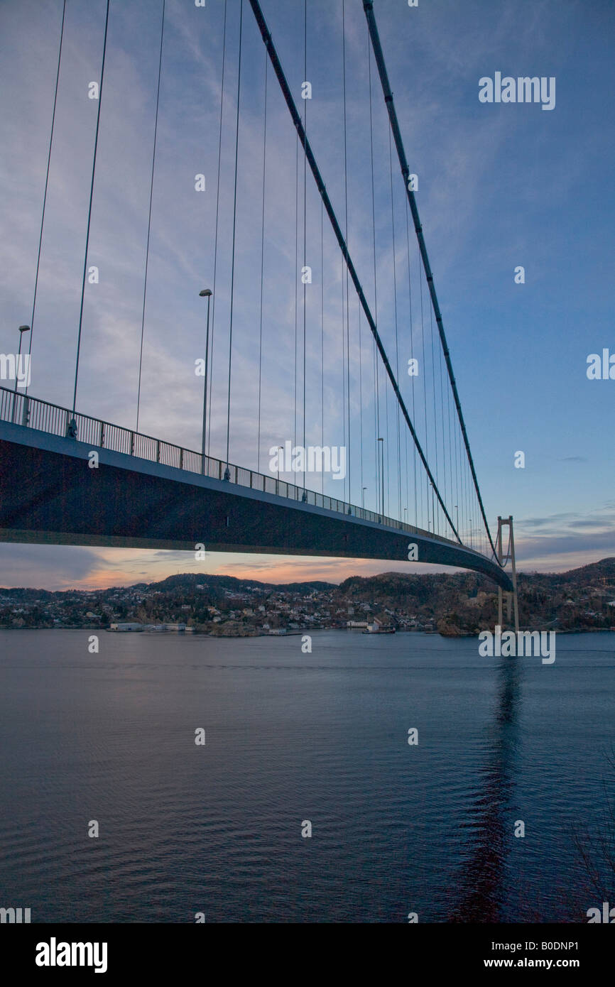 Bergen suspension bridge fjord hi-res stock photography and images - Alamy