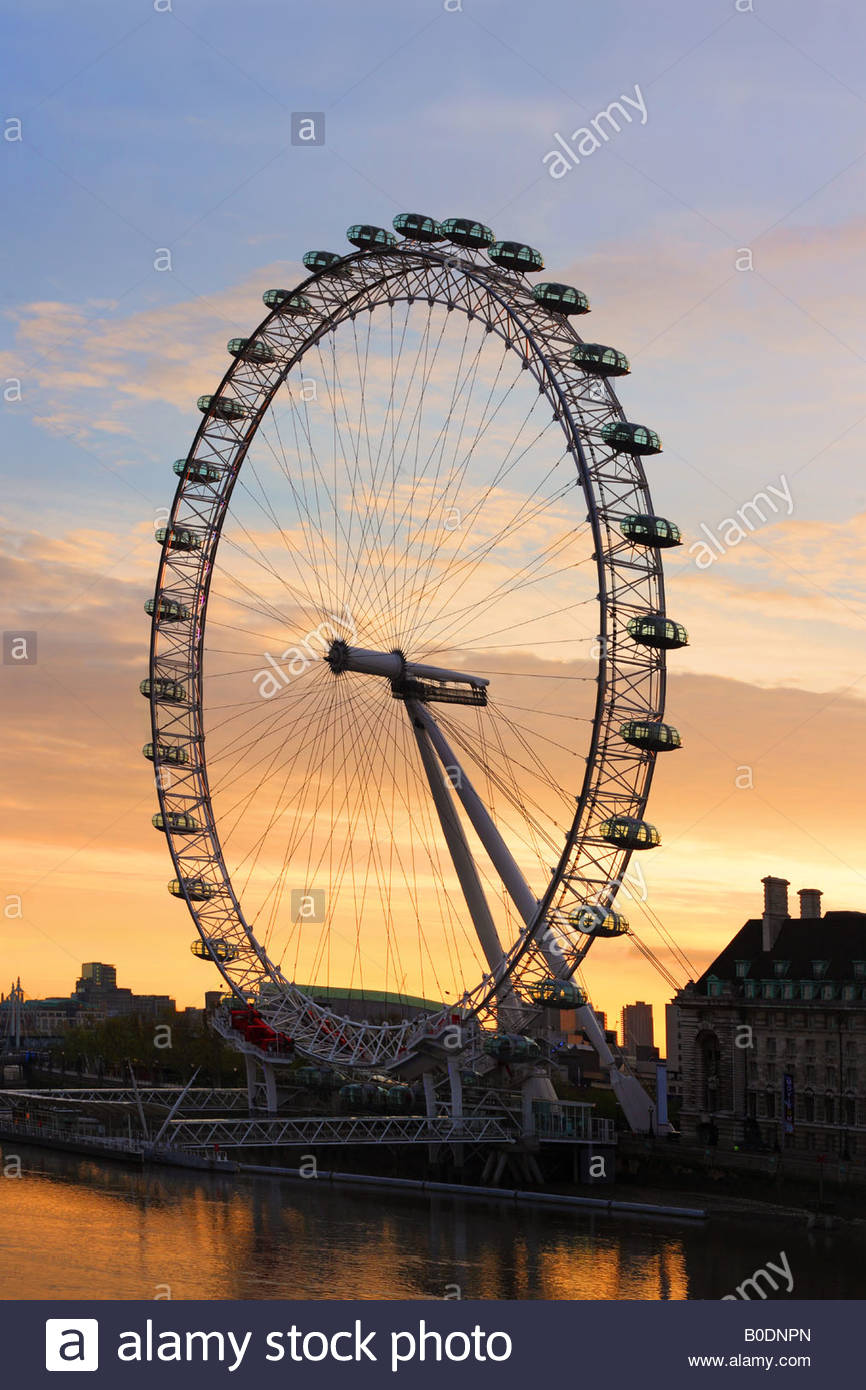 Silhouette Of London Eye Stock Photos & Silhouette Of London Eye Stock ...