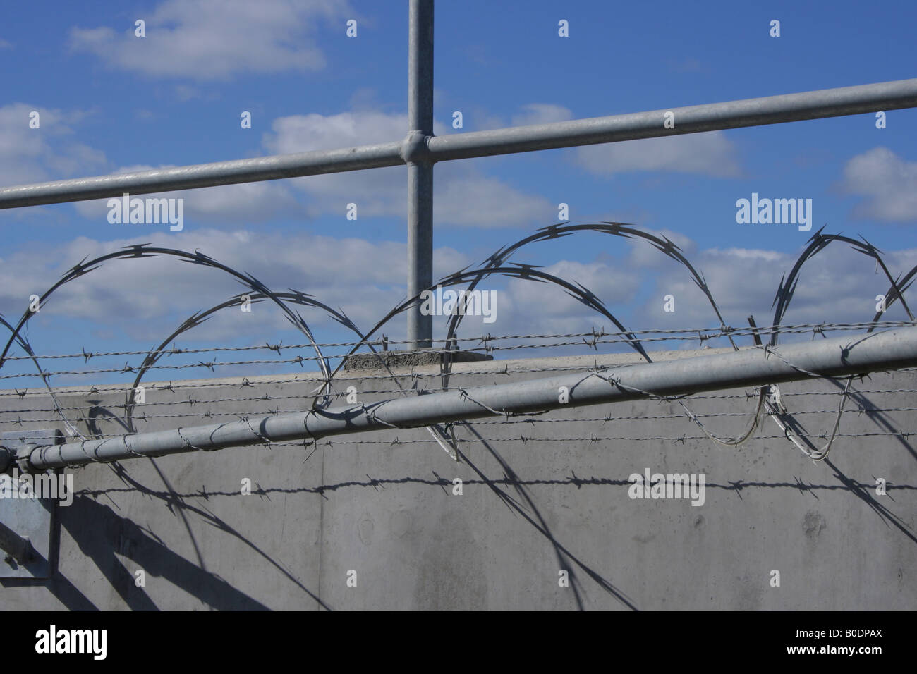 Razor wire security fencing hi-res stock photography and images - Alamy