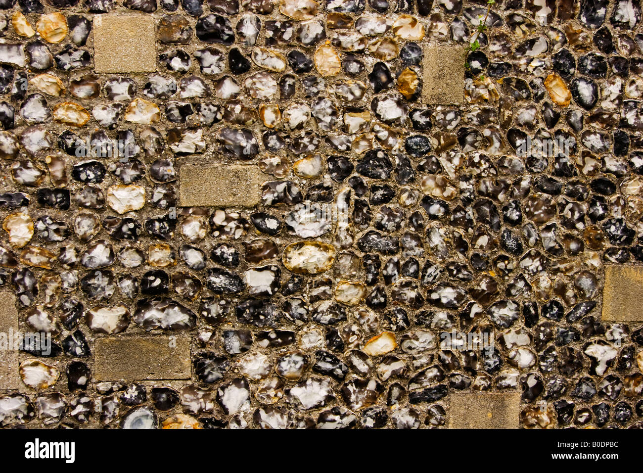 Flint stone wall Stock Photo - Alamy