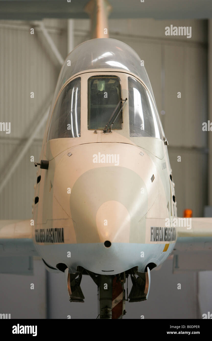 ARGENTINE PUCARA FALKLANDS WAR AIRCRAFT IMPERIAL WAR MUSEUM Stock Photo ...