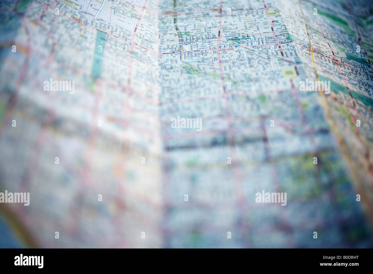 Folded map hi-res stock photography and images - Alamy