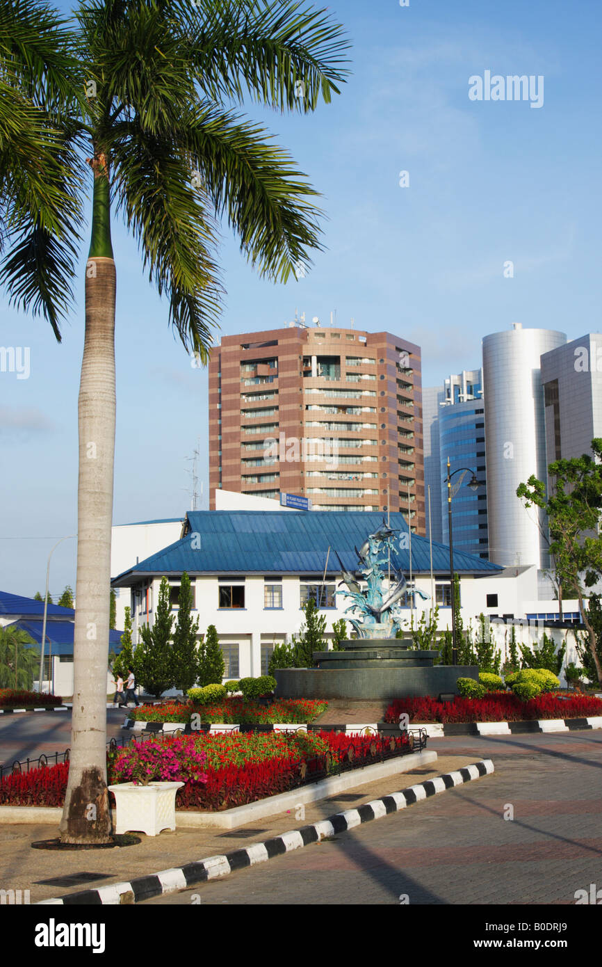 Business District, Pulau Labuan, Sabah, Malaysian Borneo Stock Photo ...