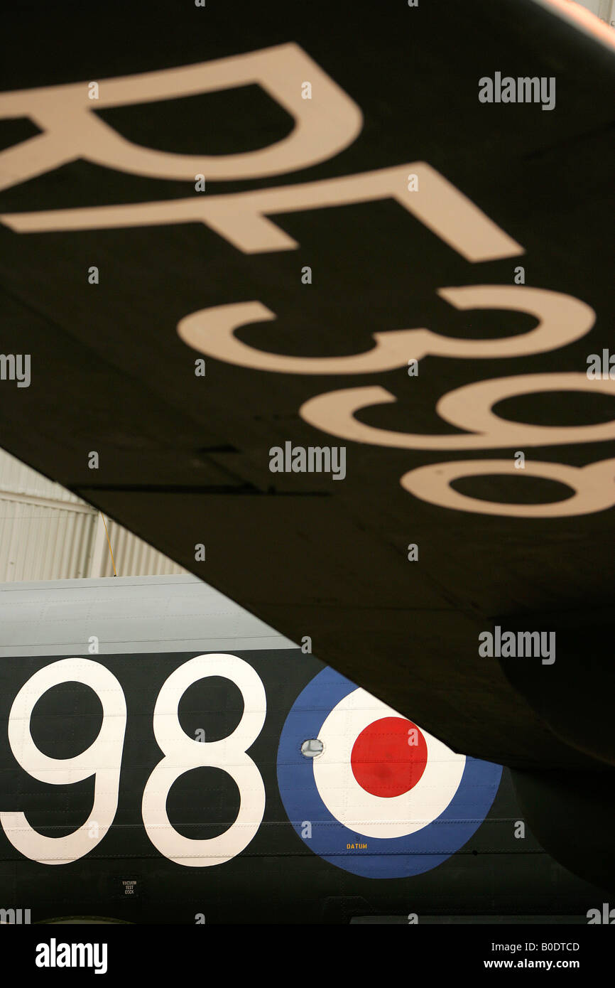 WW2 RAF AIRCRAFT ROUNDEL SERIAL NUMBER IMPERIAL WAR Stock Photo - Alamy