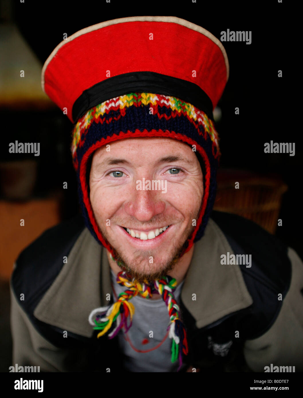 portrait of man wearing cap Stock Photo - Alamy