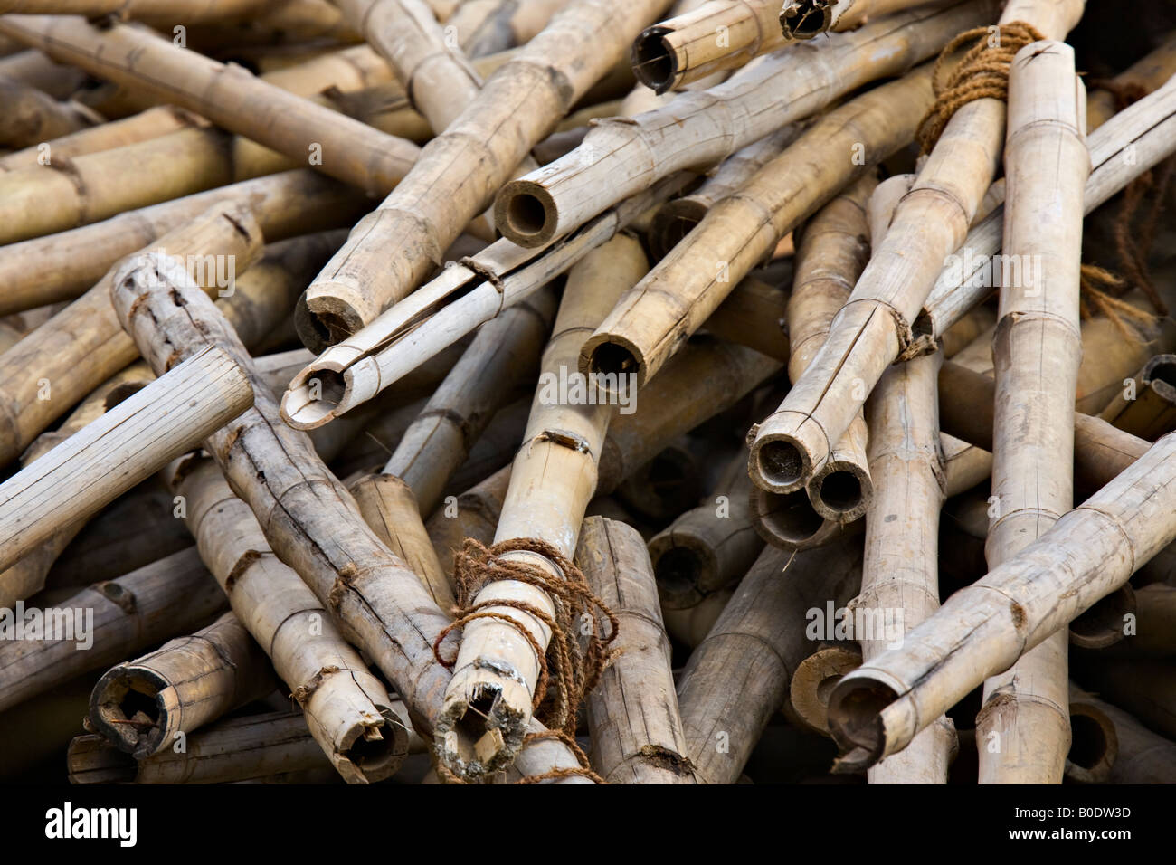 Dry bamboo stack Stock Photo - Alamy