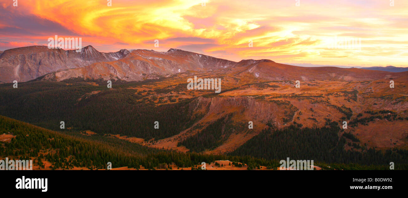 Sunset, Rocky Mountain National Park, Colorado Stock Photo - Alamy
