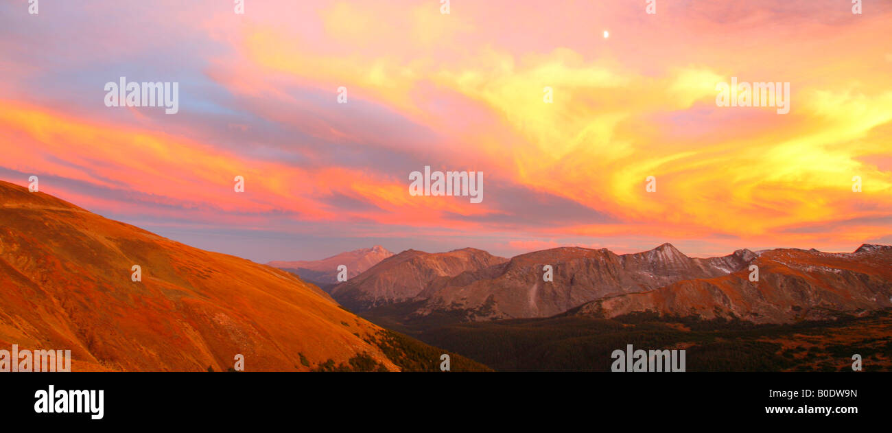 Sunset, Rocky Mountain National Park, Colorado Stock Photo - Alamy