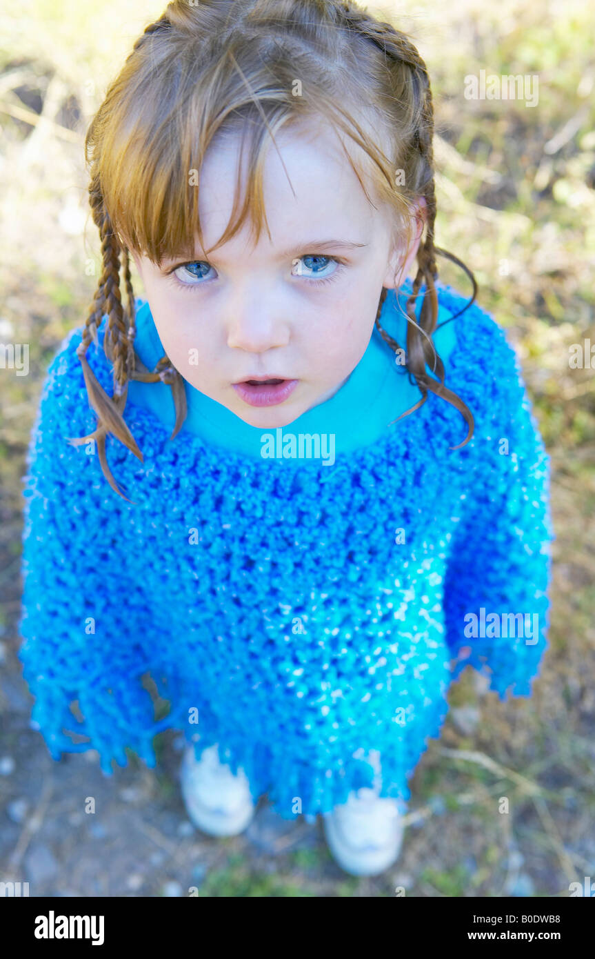 Portrait of a girl staring Stock Photo - Alamy