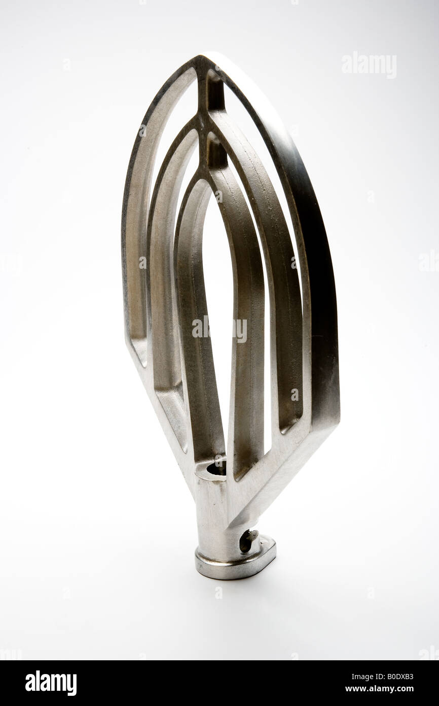 A blending head for a commercial mixer on a white background Stock ...
