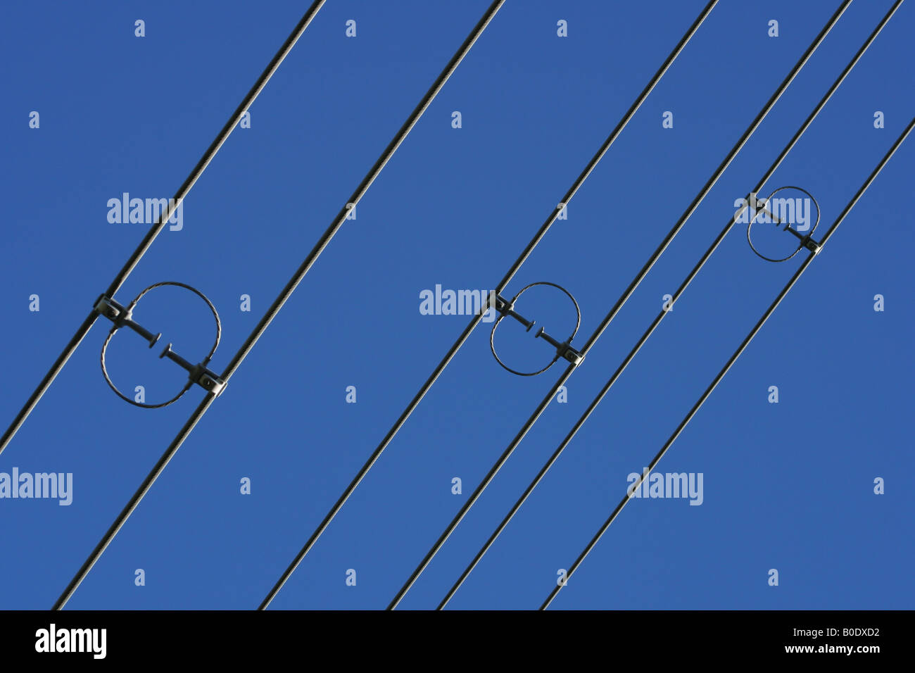 Structures on high voltage transmission cables Stock Photo - Alamy