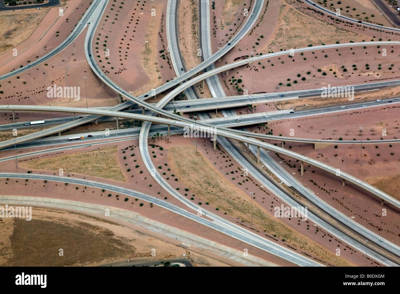Interchange aerial overhead hi-res stock photography and images - Alamy