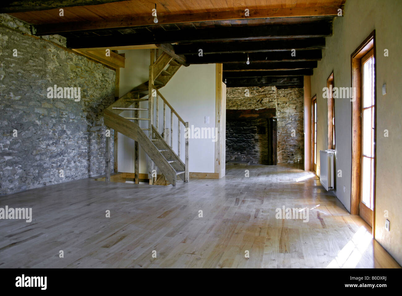 empty stone house after renovation Stock Photo - Alamy