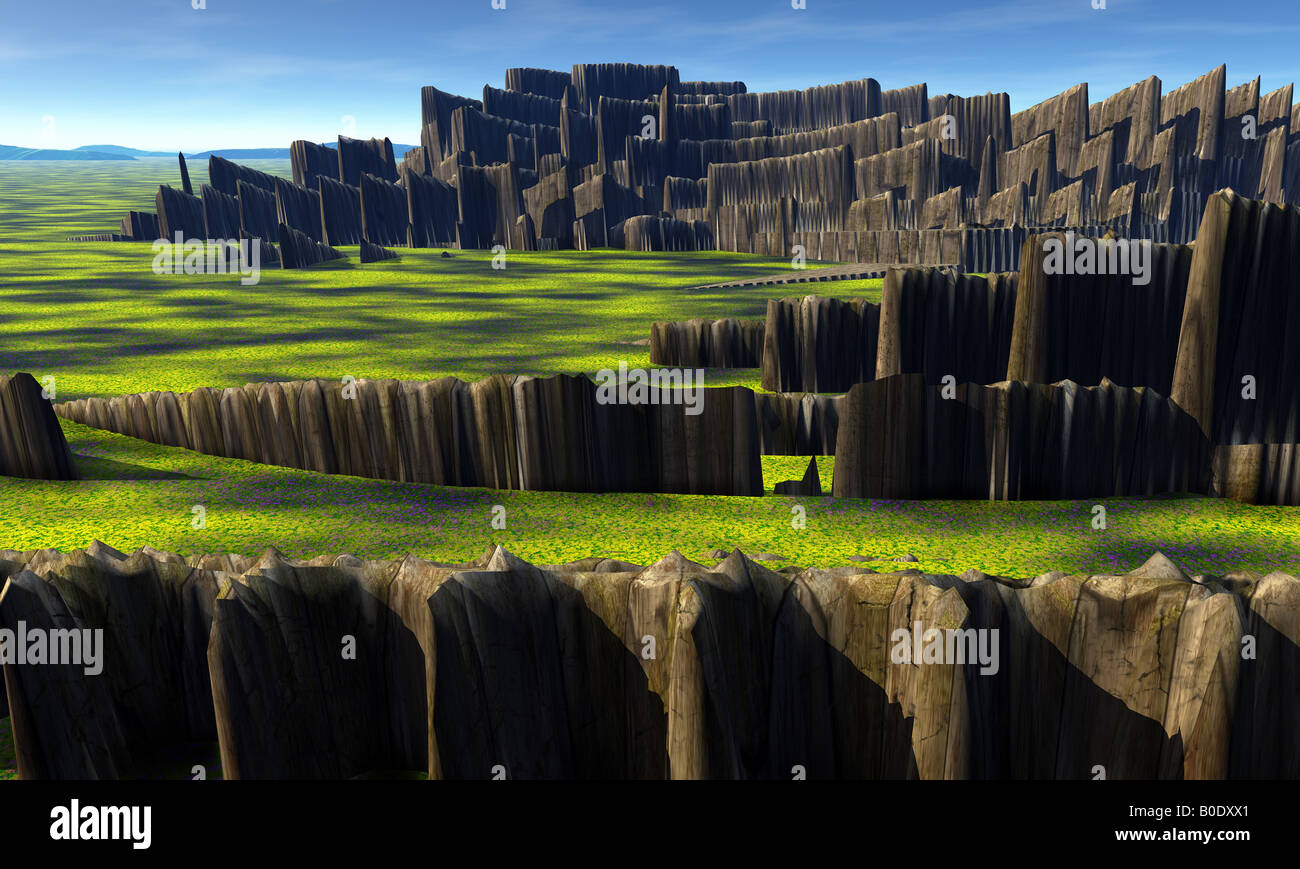 Representation of landscape Stock Photo - Alamy