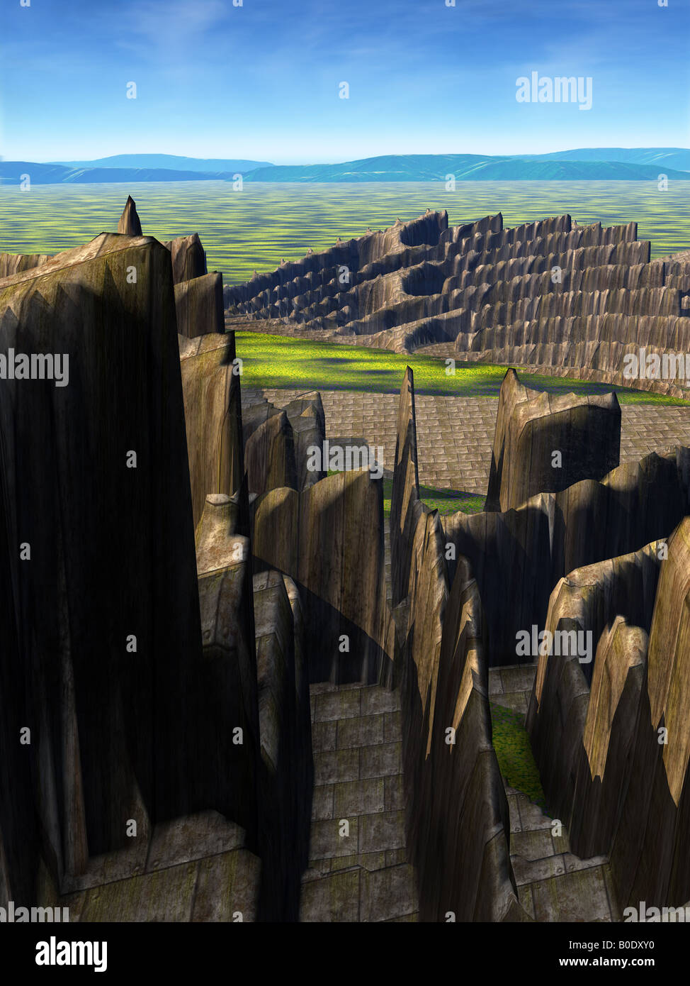 Representation of landscape Stock Photo - Alamy