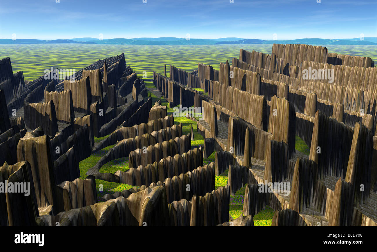 Representation of landscape Stock Photo - Alamy