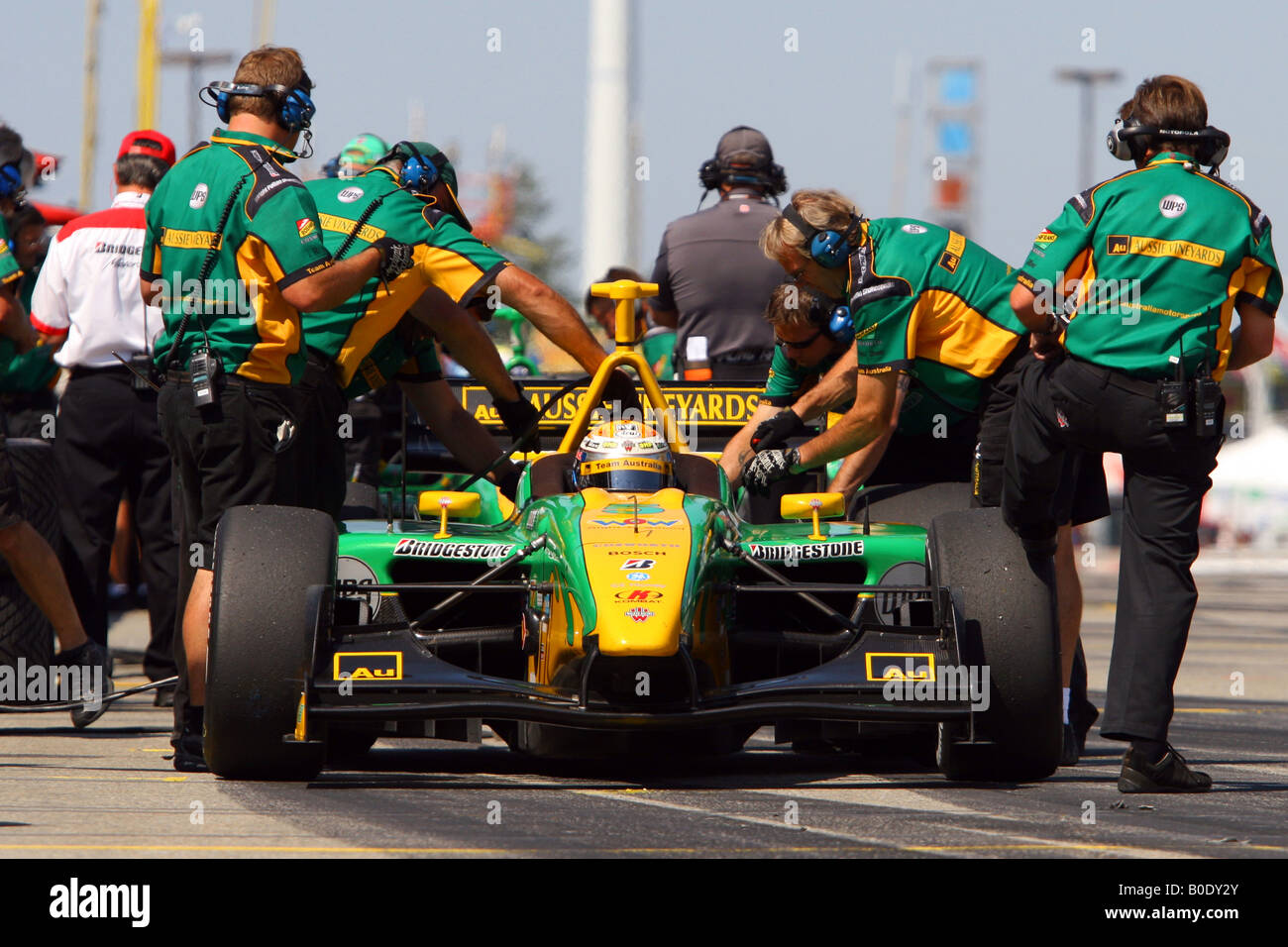 Race car driver at the Toronto Grand Prix, Molson Indy in Toronto ...
