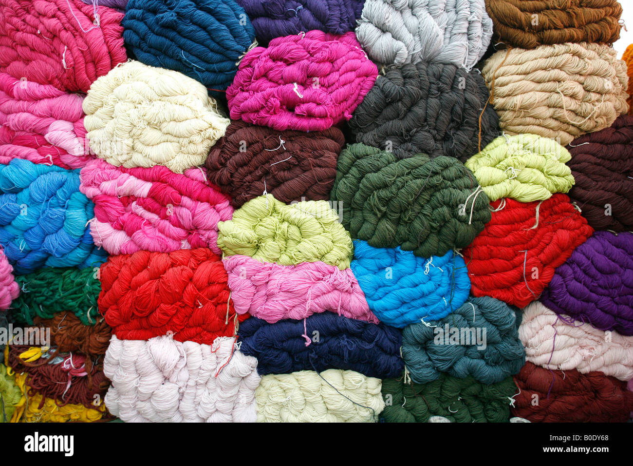 woolen yarn background composition Stock Photo - Alamy