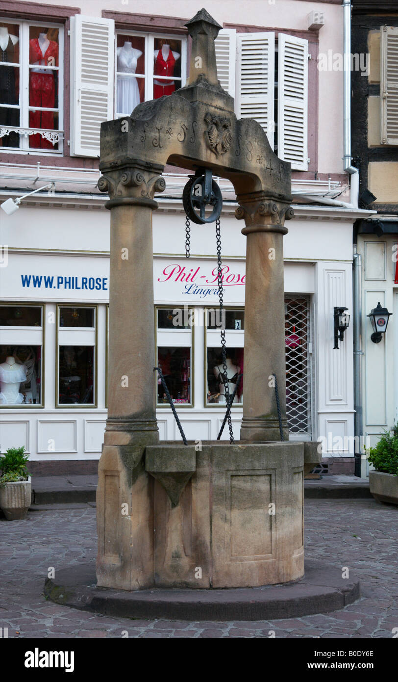 Old well at Colmar Alsace France Stock Photo - Alamy