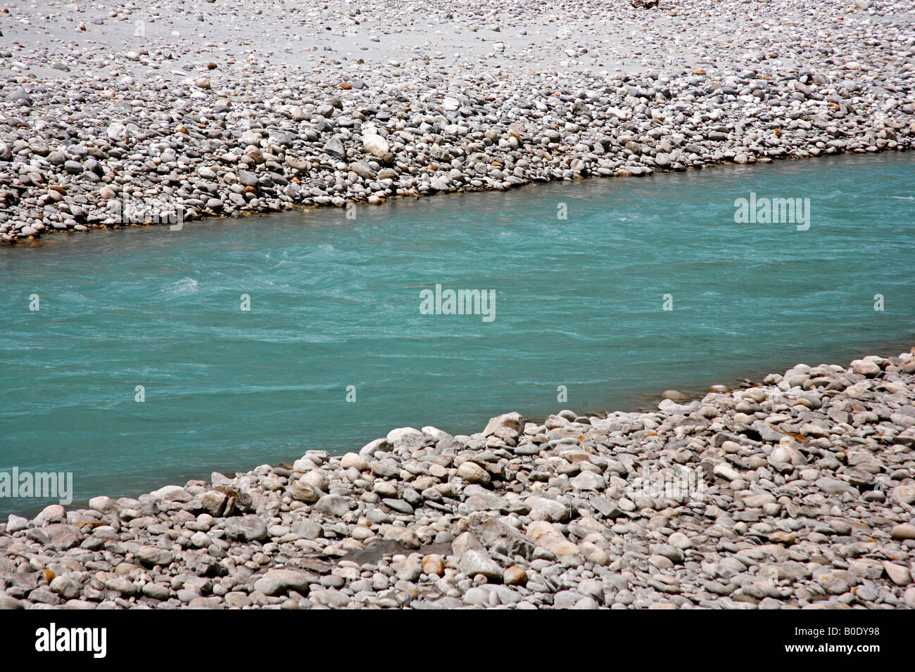 pure blue himalayan river water Stock Photo - Alamy