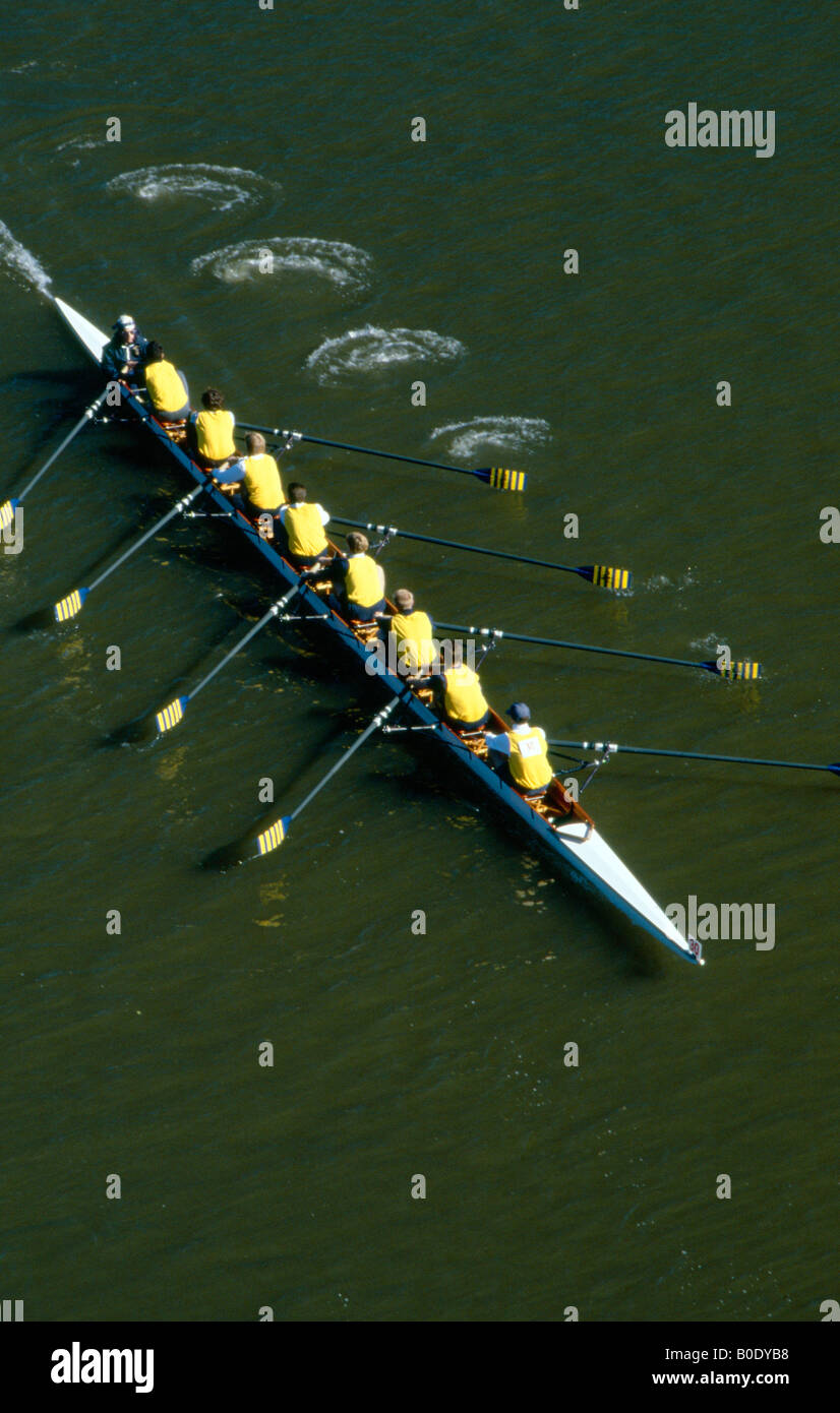 Sculling on the Schuylkill River, Philadelphia, PA Stock Photo - Alamy