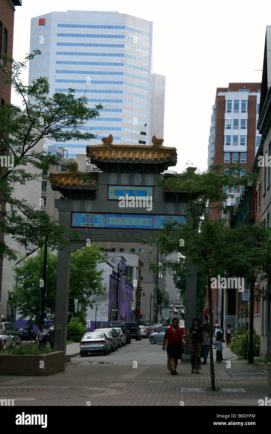 Chinatown Gate Montreal Quebec Canada Stock Photos & Chinatown Gate ...