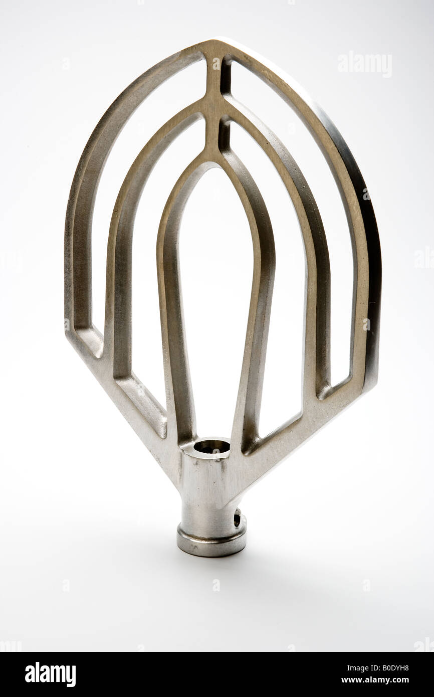 A blending head for a commercial mixer on a white background Stock ...