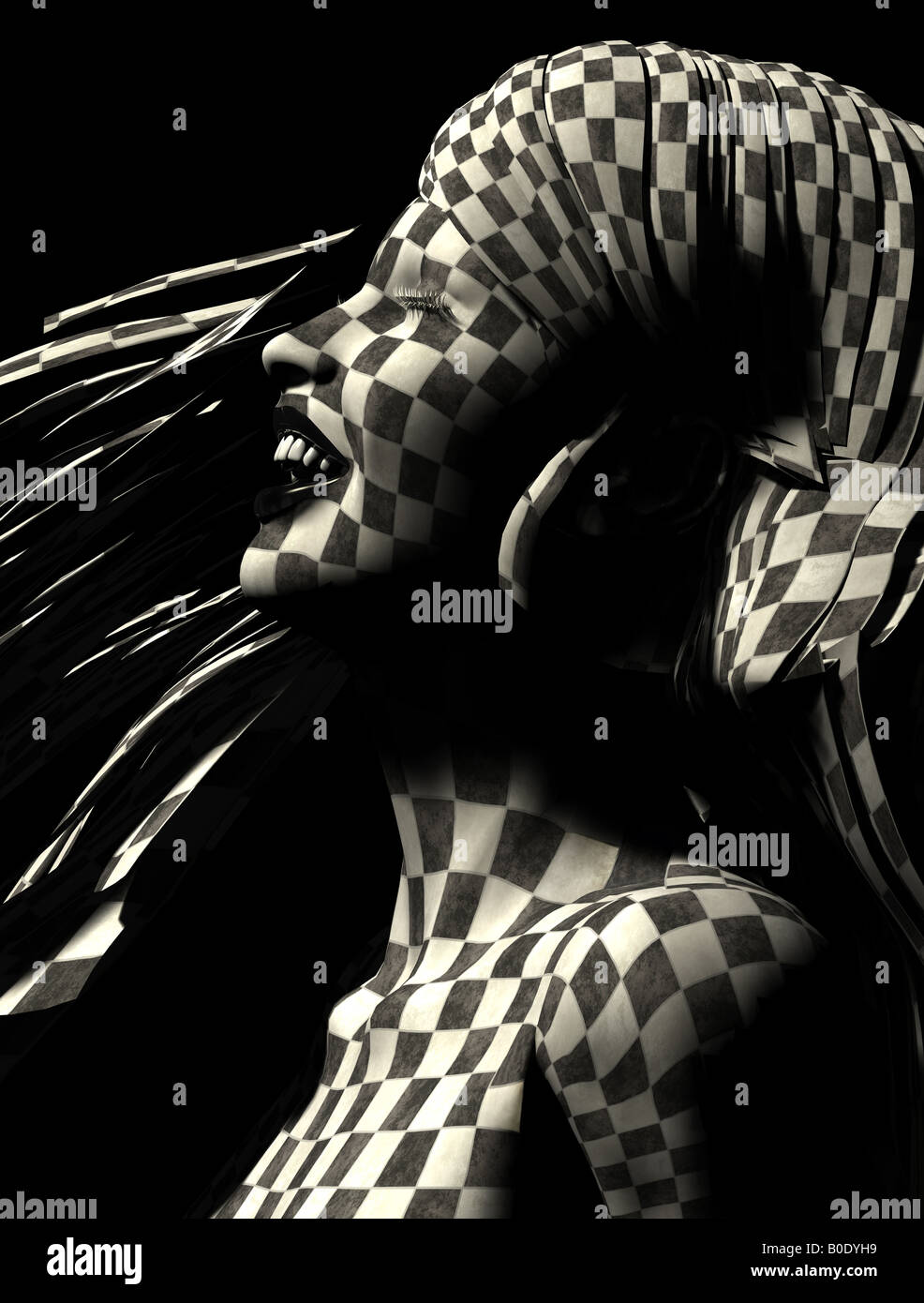 Representation of woman smiling Stock Photo - Alamy