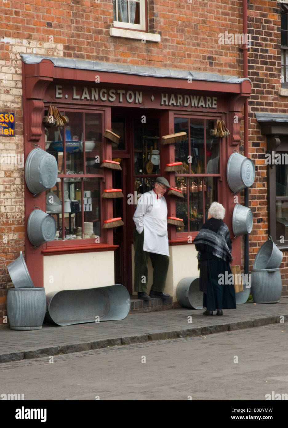 The hardware store at the Black Country Museum, Dudley, West Midlands ...