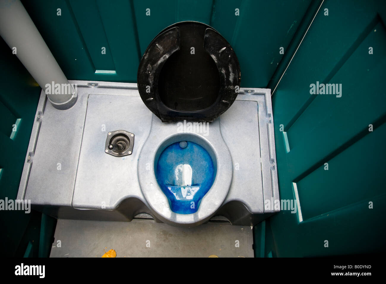 Interior view of portable toilet Stock Photo - Alamy