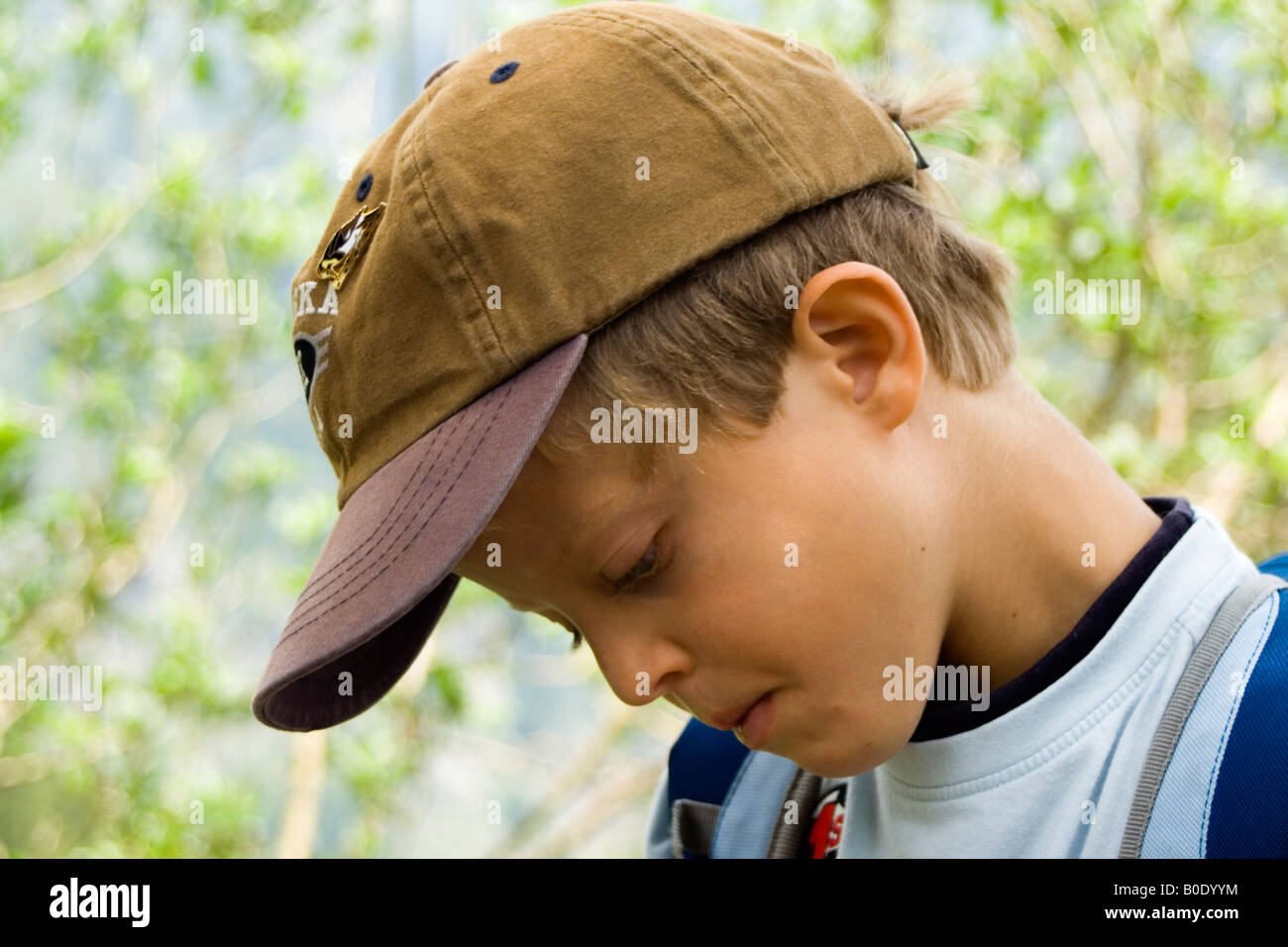 Child with cap Stock Photo - Alamy