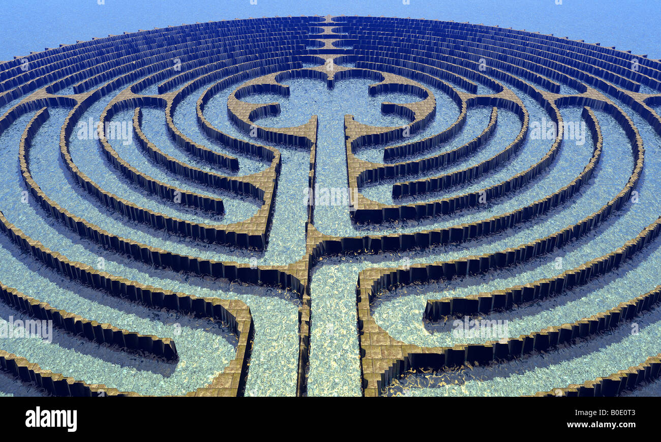 Representation of maze Stock Photo - Alamy