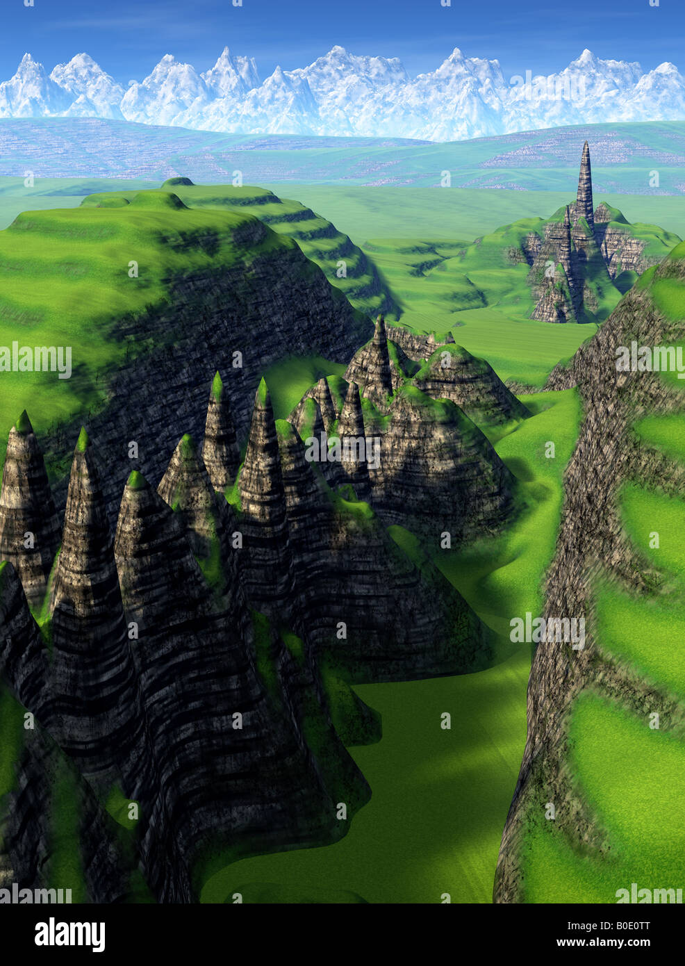 Representation of landscape Stock Photo - Alamy