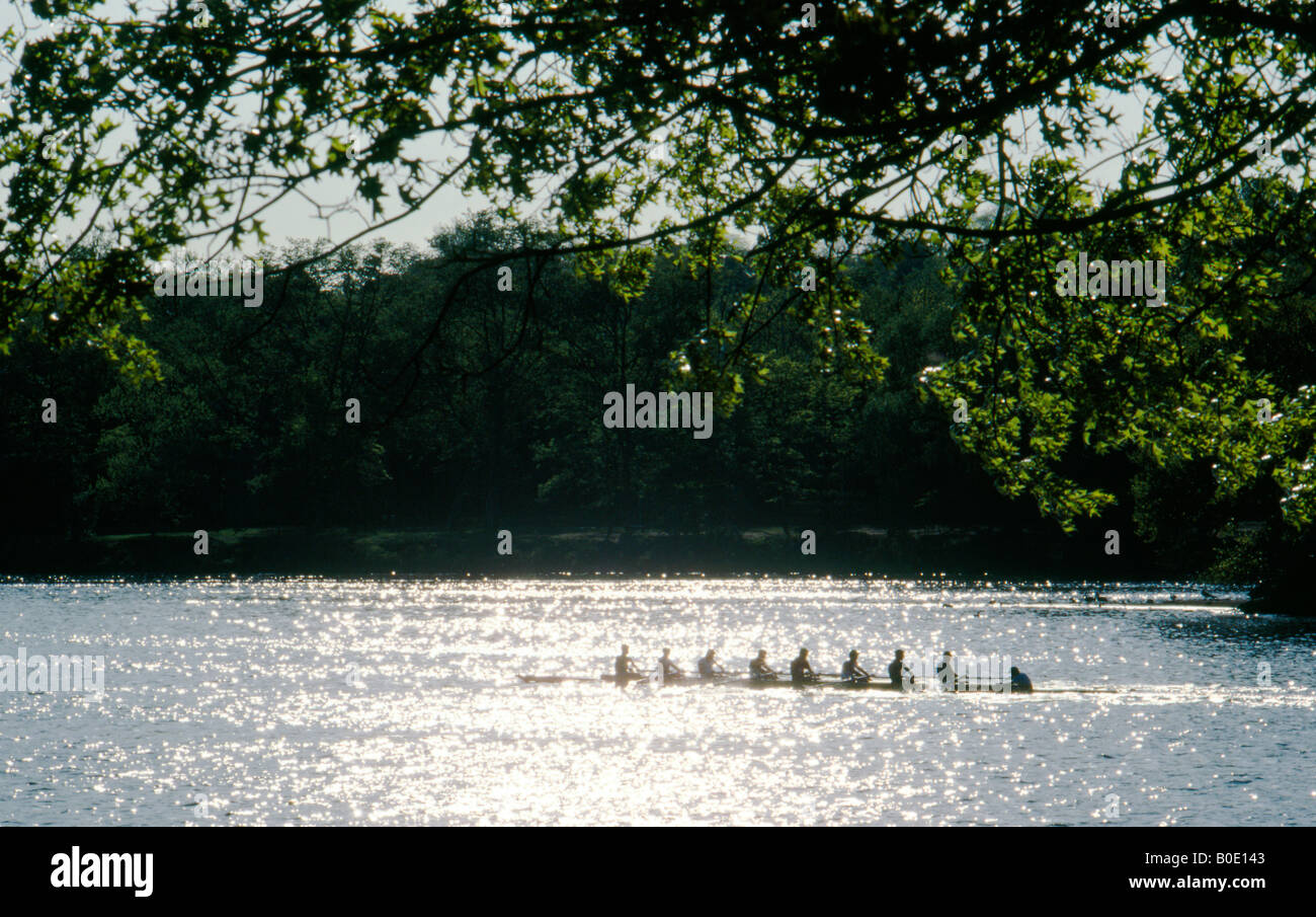 Head of the Schuylkill Regatta. Sculling on the Schuylkill River ...
