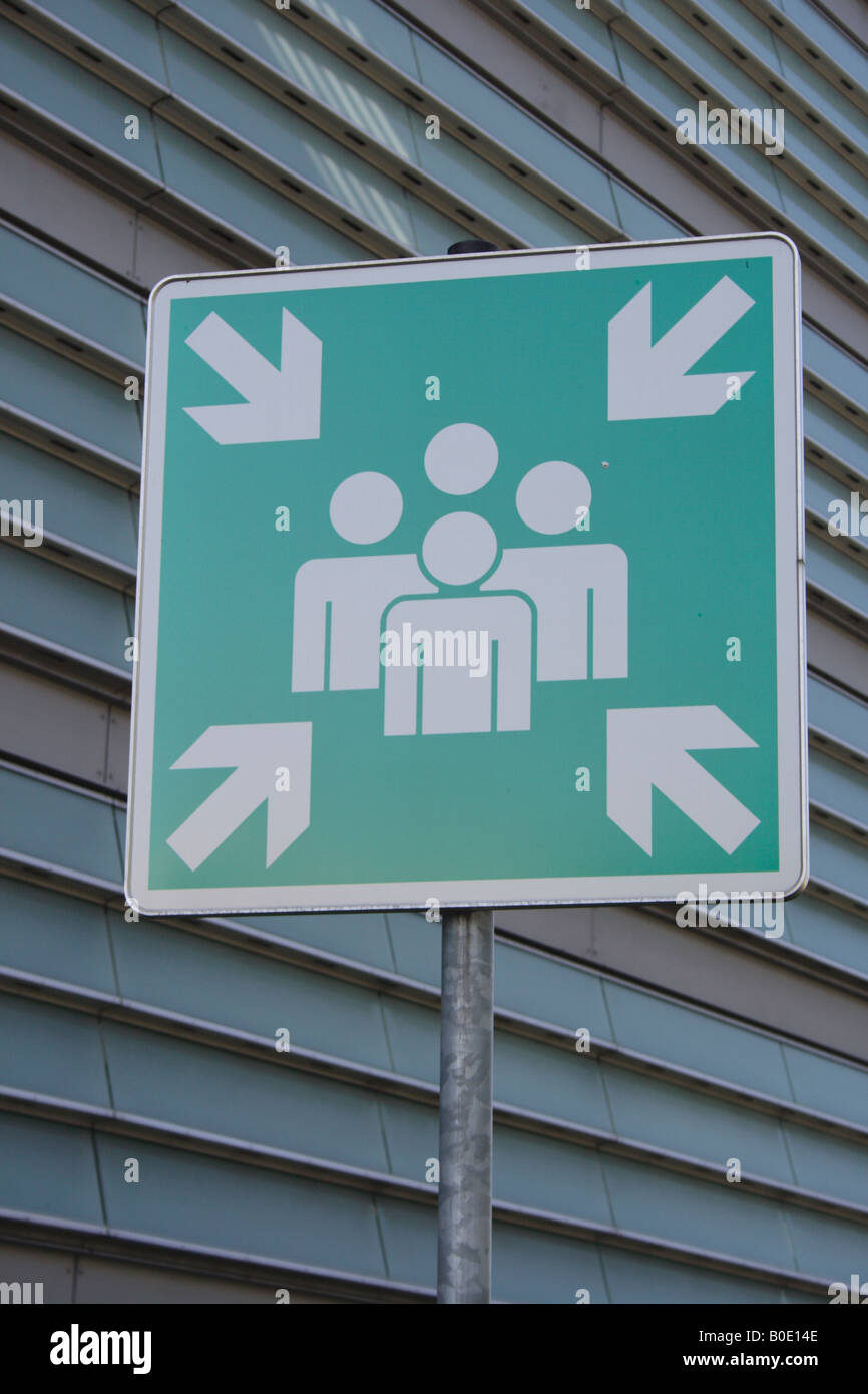 meeting point sign. Photo by Willy Matheisl Stock Photo - Alamy