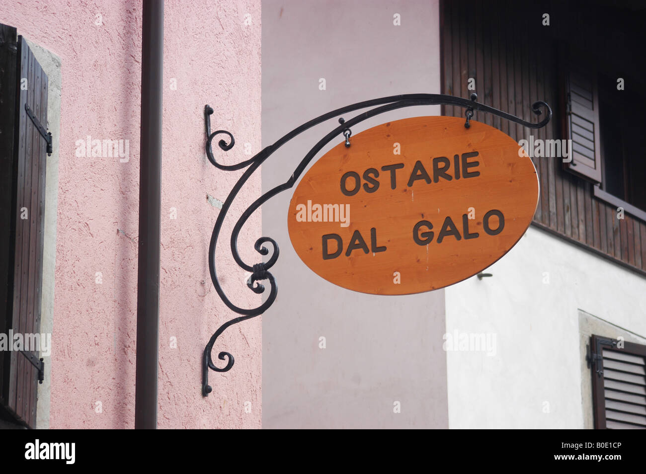 Osteria in Sutrio - Carnia Friuli Italia Stock Photo - Alamy