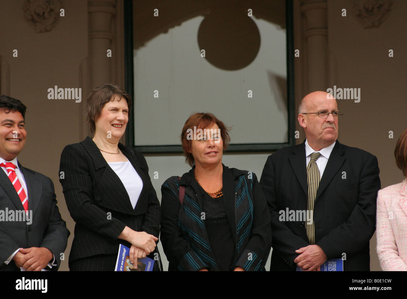 Prime Minister Helen Clark, MP Sue Bradford and MP David Benson-Pope at ...