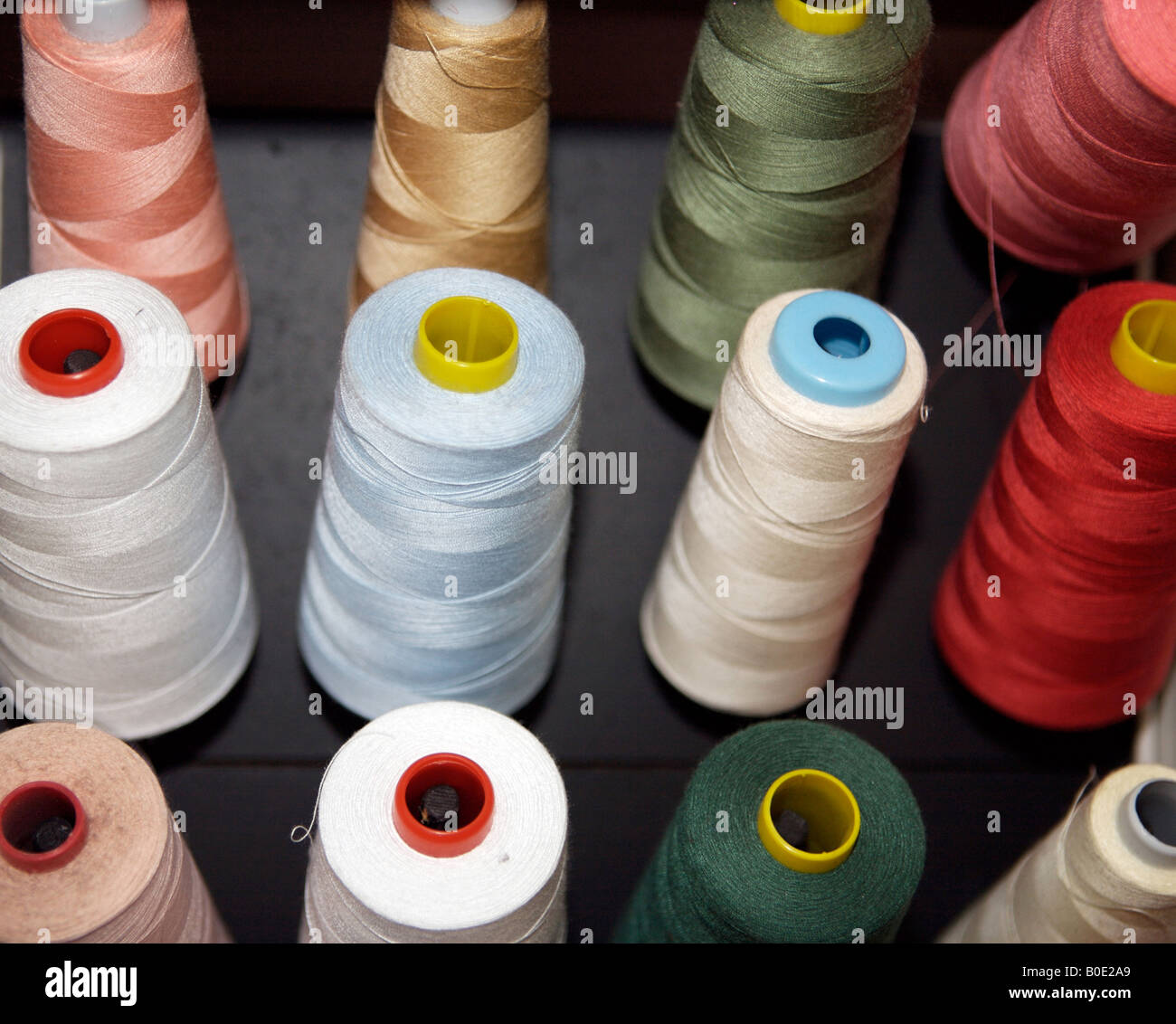 close up of cotton reels Stock Photo - Alamy