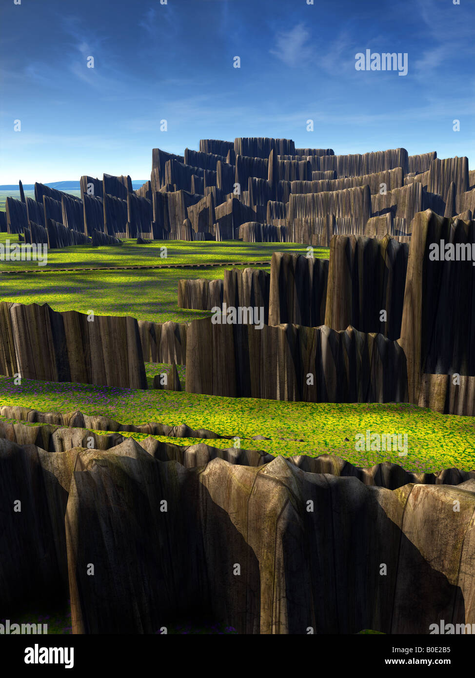 Representation of landscape Stock Photo - Alamy