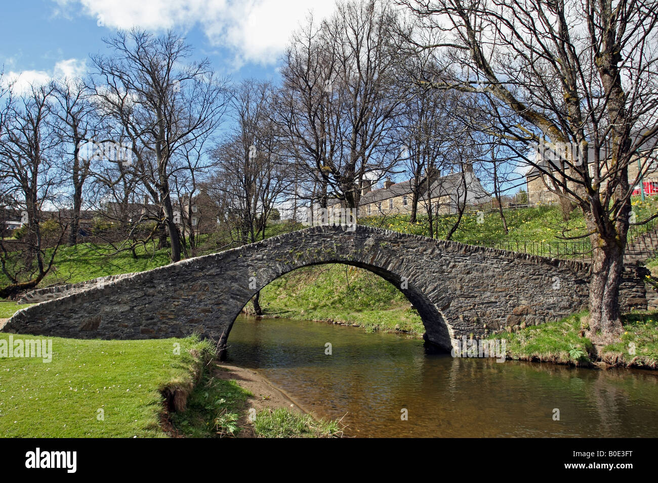 The 'aul brig' or old bridge in the village of Keith in Aberdeenshire ...