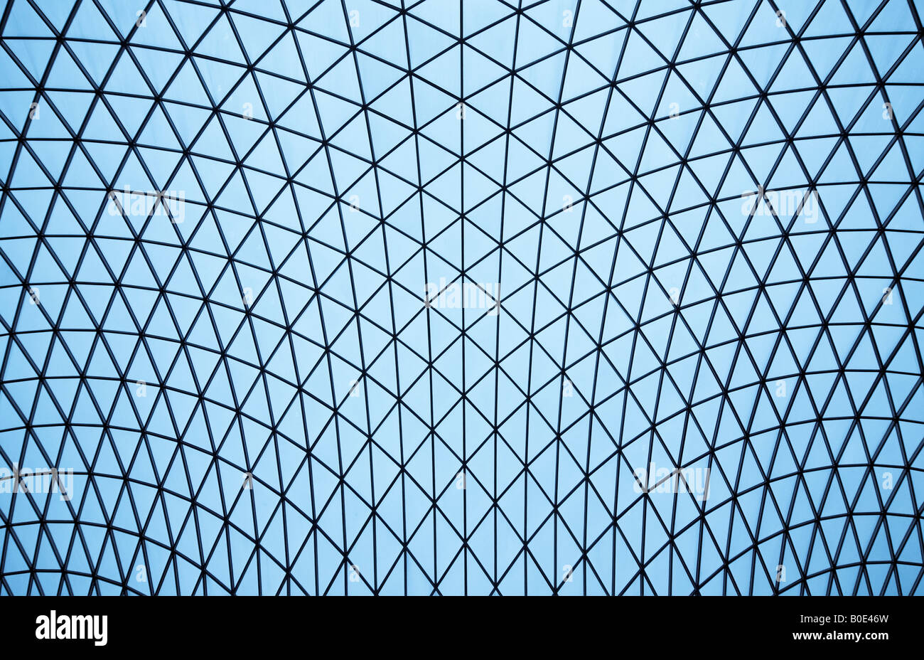British museum crystal roof over the main hall Stock Photo - Alamy